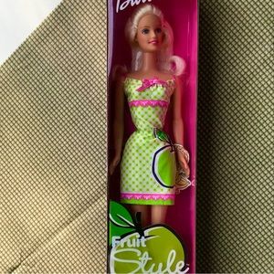 Barbie | Toys | Nib Barbie Fruit Style Doll In Mint Green Polka Dot Dress | Poshmark